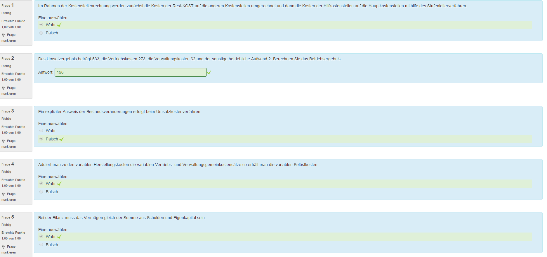 TU Wien:Kosten- und Leistungsrechnung VU (Bös)/TUWEL Test 1 WS2015 – VoWi
